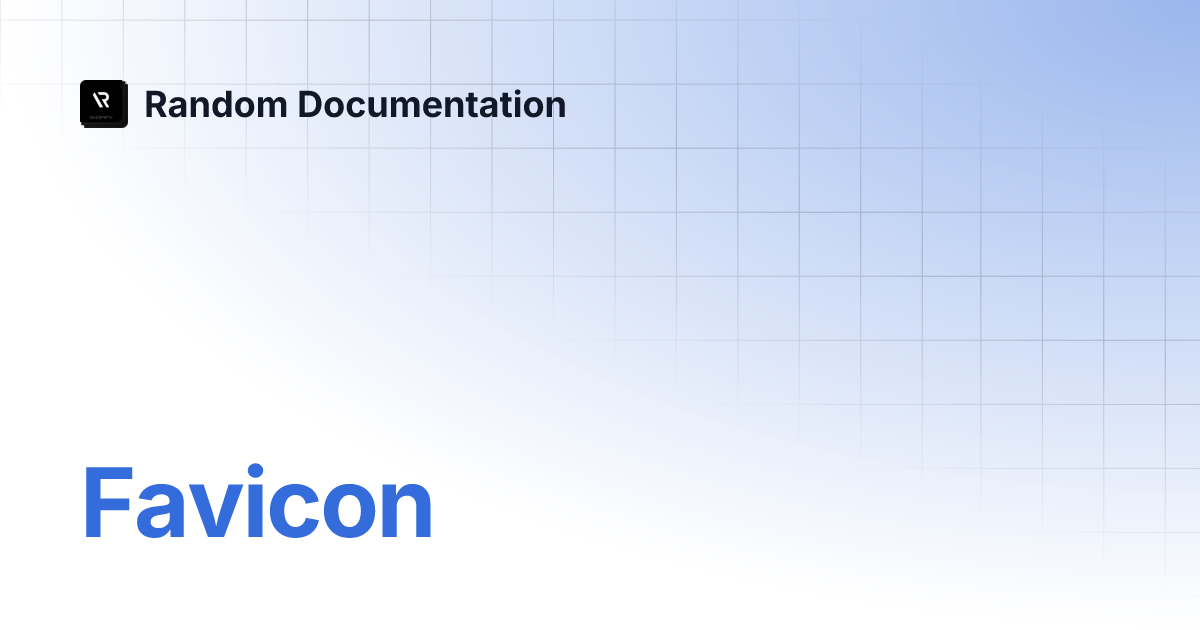 Favicon | Random Documentation